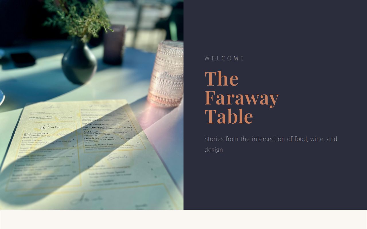The Faraway Table